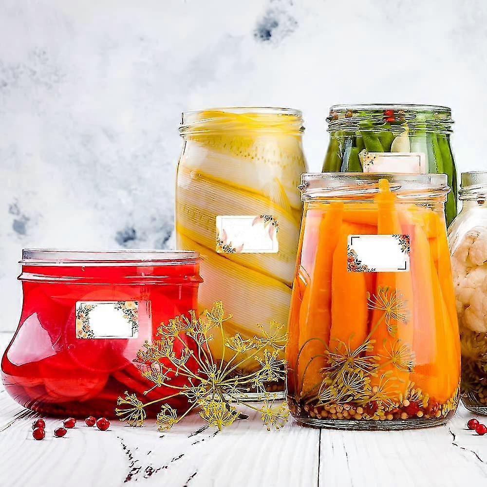 500 Piece Flower Jar Labels Jar Labels Self Adhesive Labels Jam Jars ...