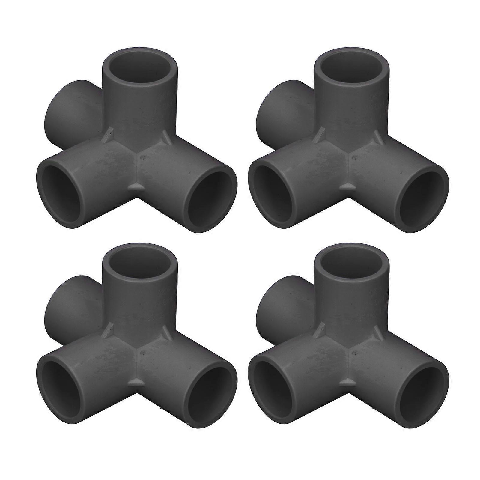 10PCS Pipe Fitting Connectors PVC 0.8in Pipe Splice 4 Way Elbow Fitting ...