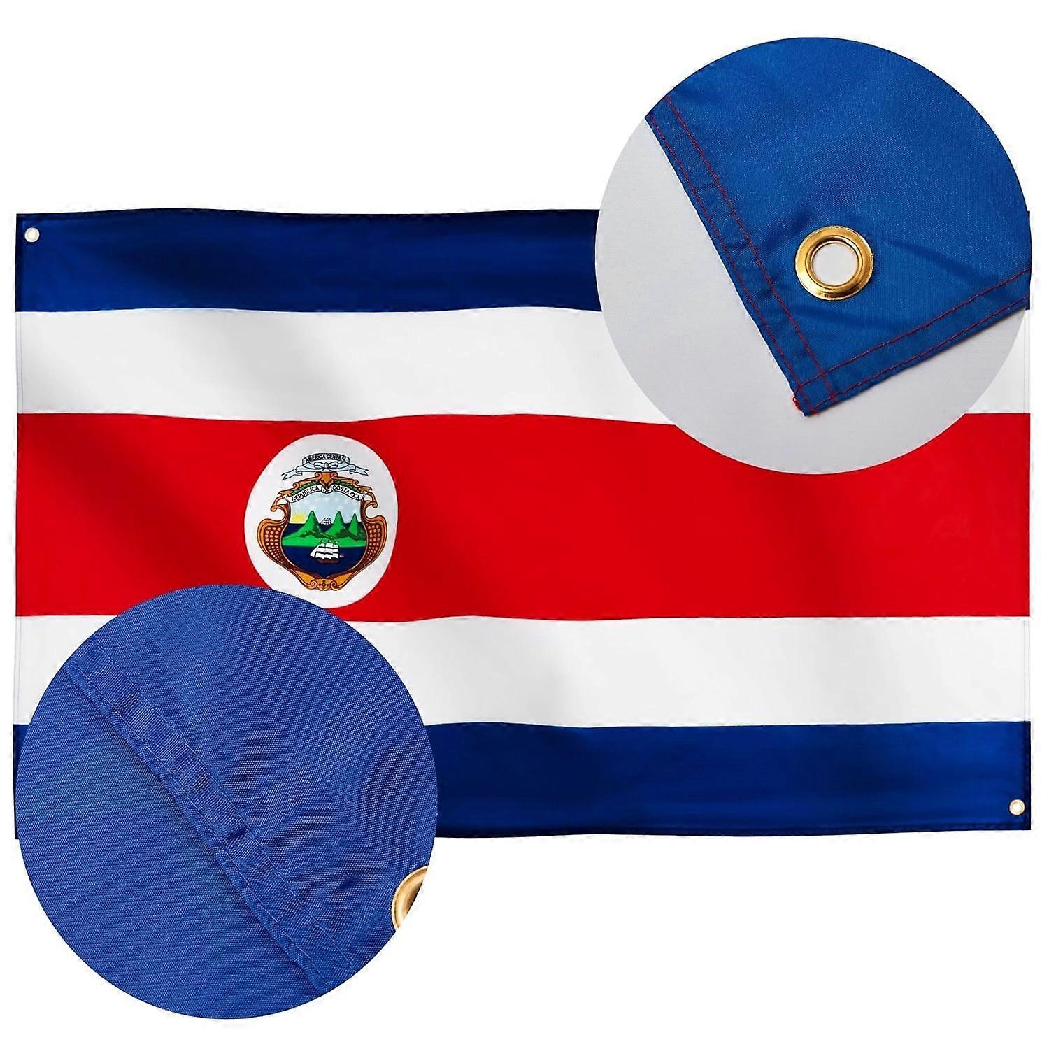 Costa Rica Flag,Eyelet In Every Corner, Costa Rican Flag, Tiquicia ...