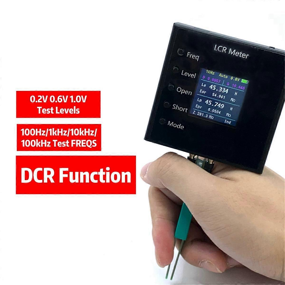LCR- P1 100KLCR Tester 1.54in LCD LCR SMD Tester Resistance Capacitance ...