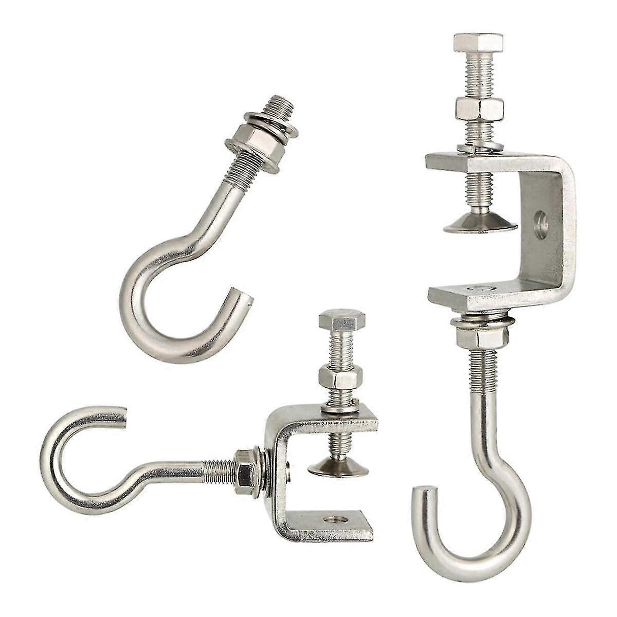 Stainless Steel Small C Clamp with Ring, C Clamp,Pipe Clamp Hooks for ...