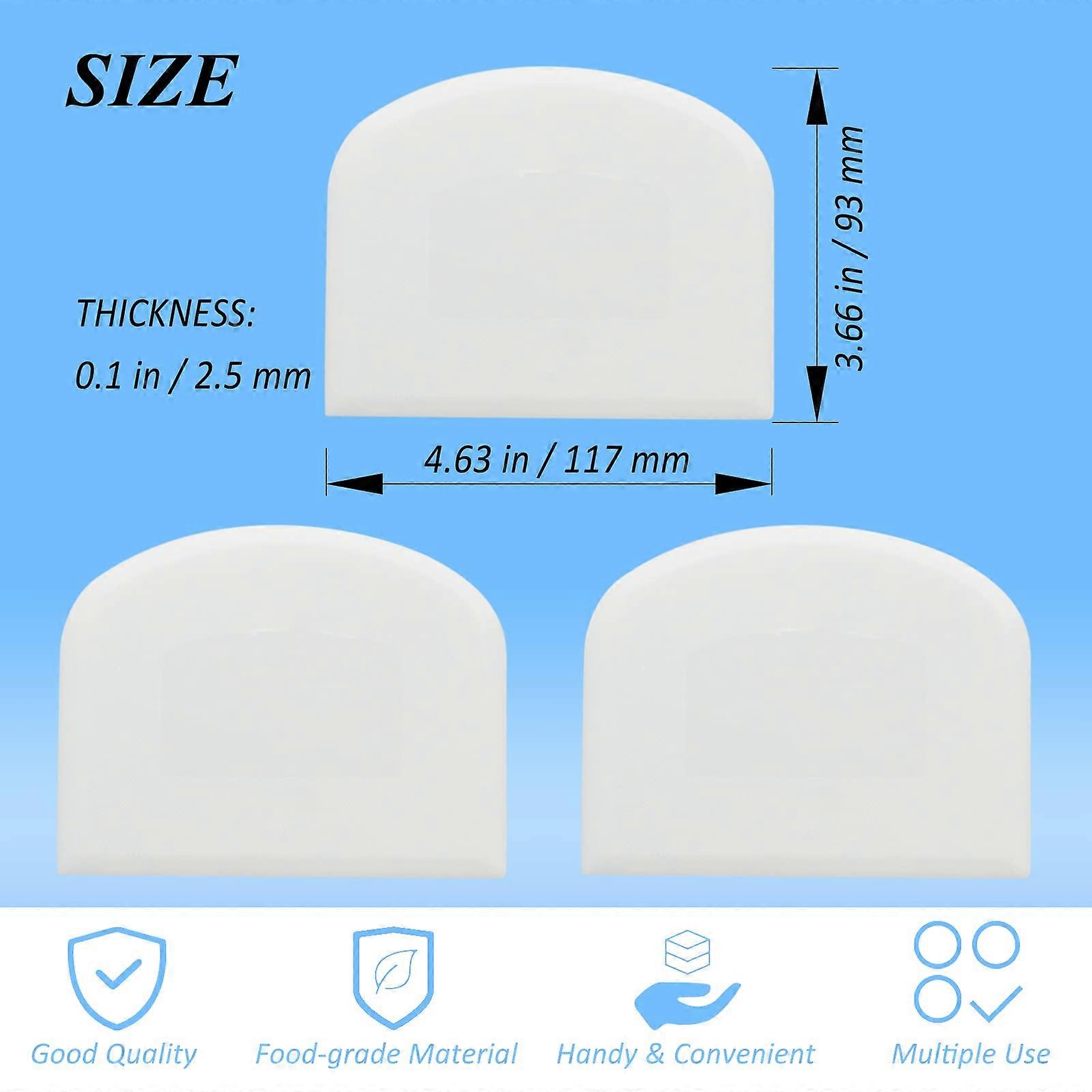 Bowl Scraper, Dough Scraper for Baking Food Grade Plastic Dough Cutter ...