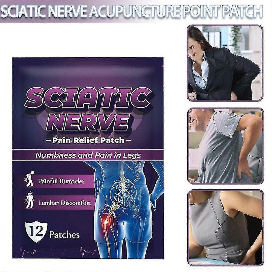 Sciatica Nerve Pain Relief Patch Heating Patch Body Meridians Plaster ...