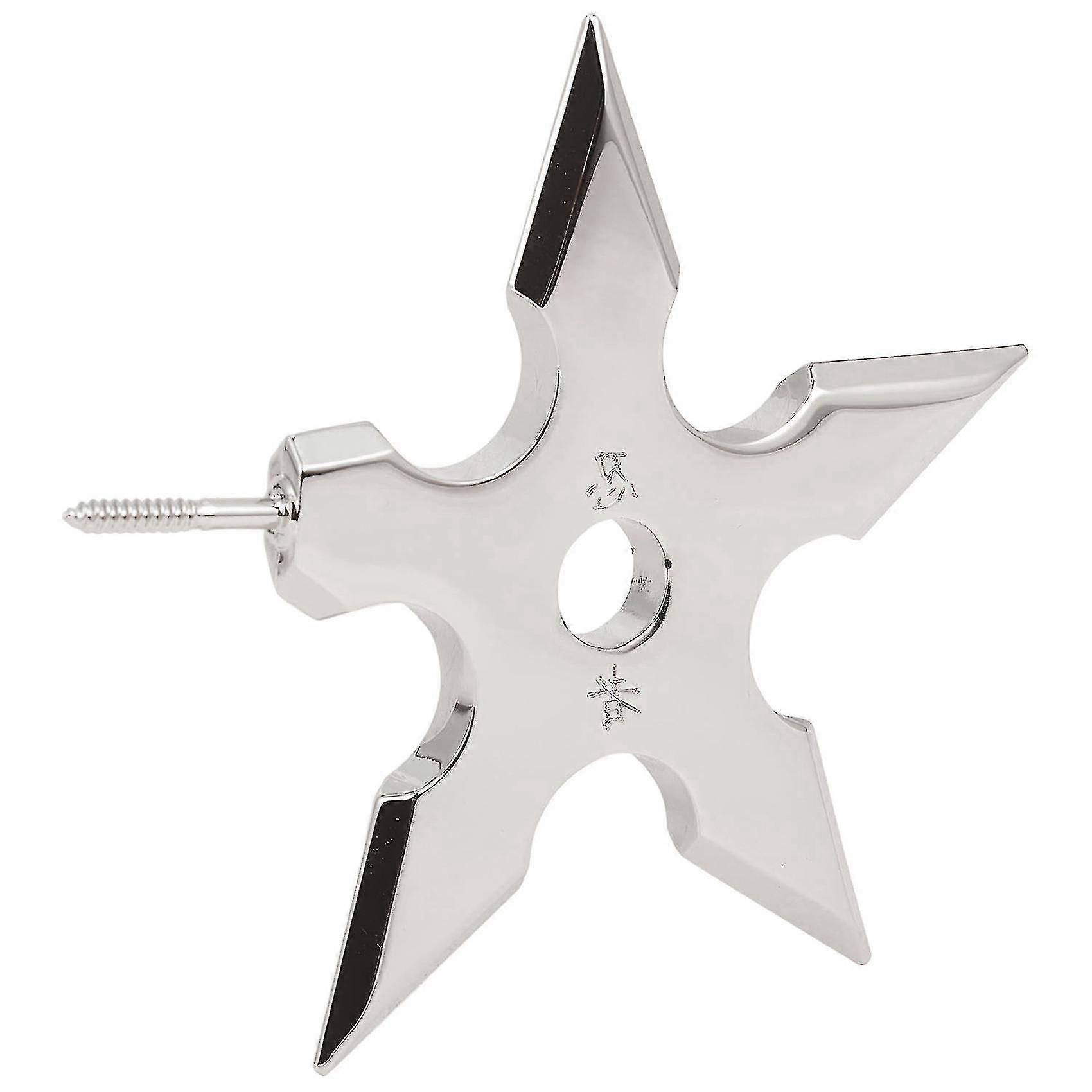 Ninja Star Shape Stainless Steel Wall Door Hook Clothes Hats Hanger ...
