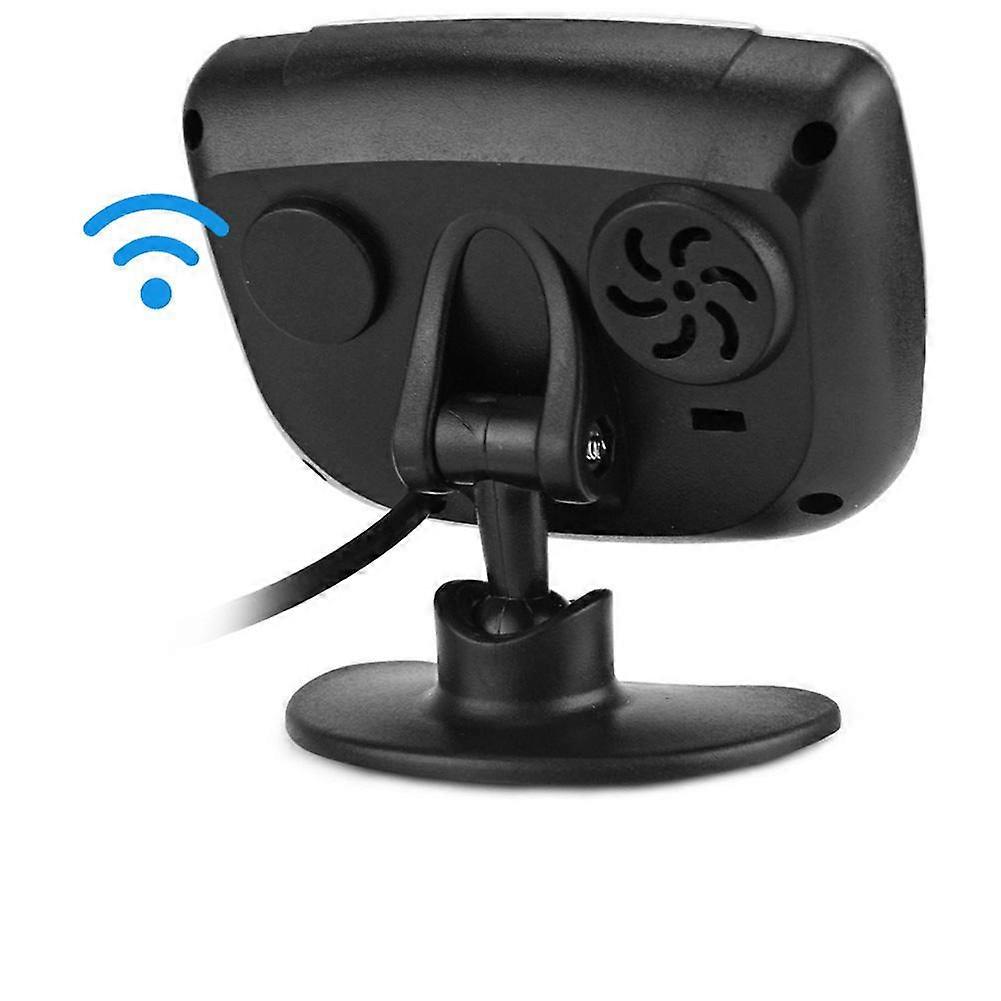 Wireless Car Parking Sensor Set LCD Display 4 Radar Probe 65dB Buzzer ...