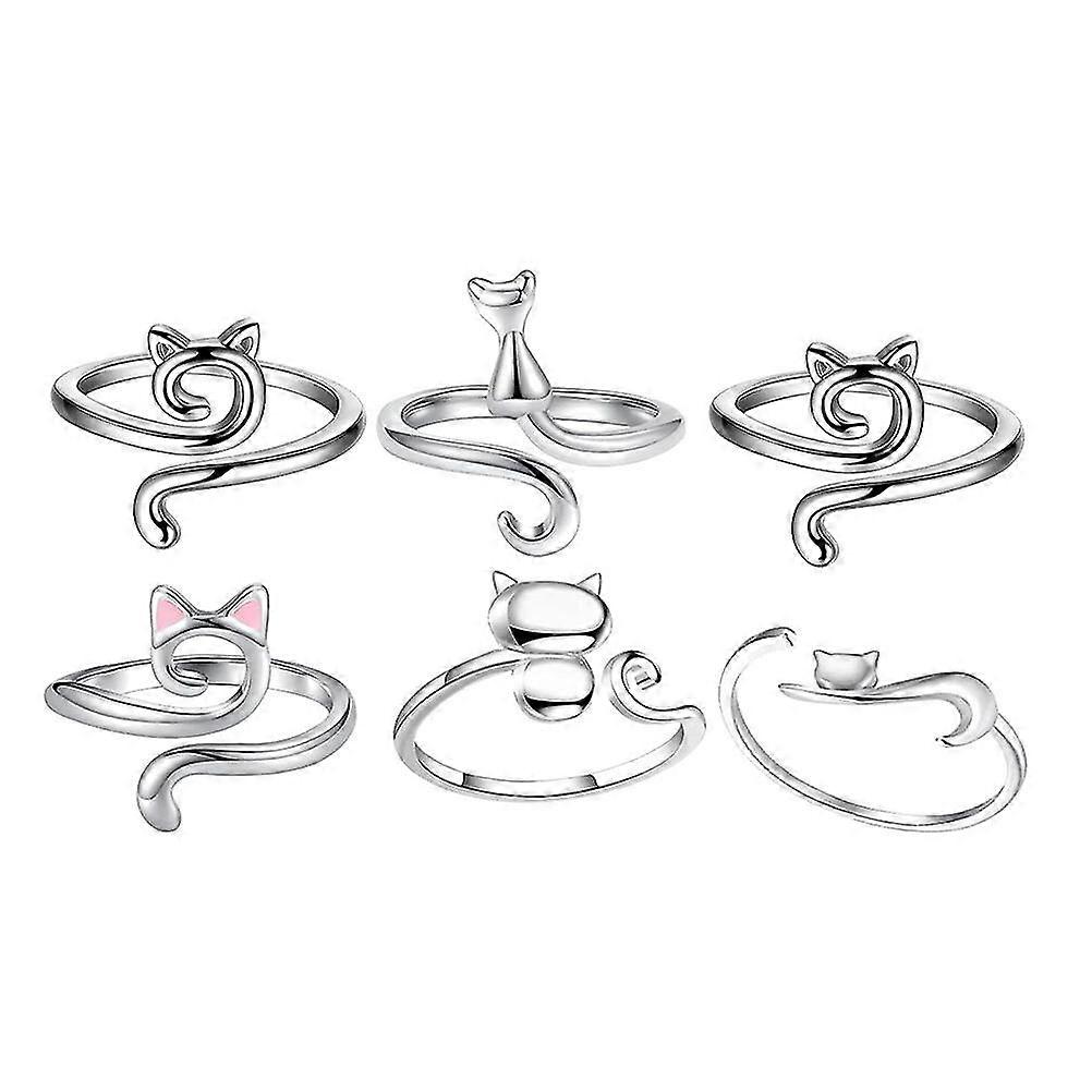 6Pcs Crochet Tension Ring Knitting Ring Crochet Ring for Finger Crochet ...