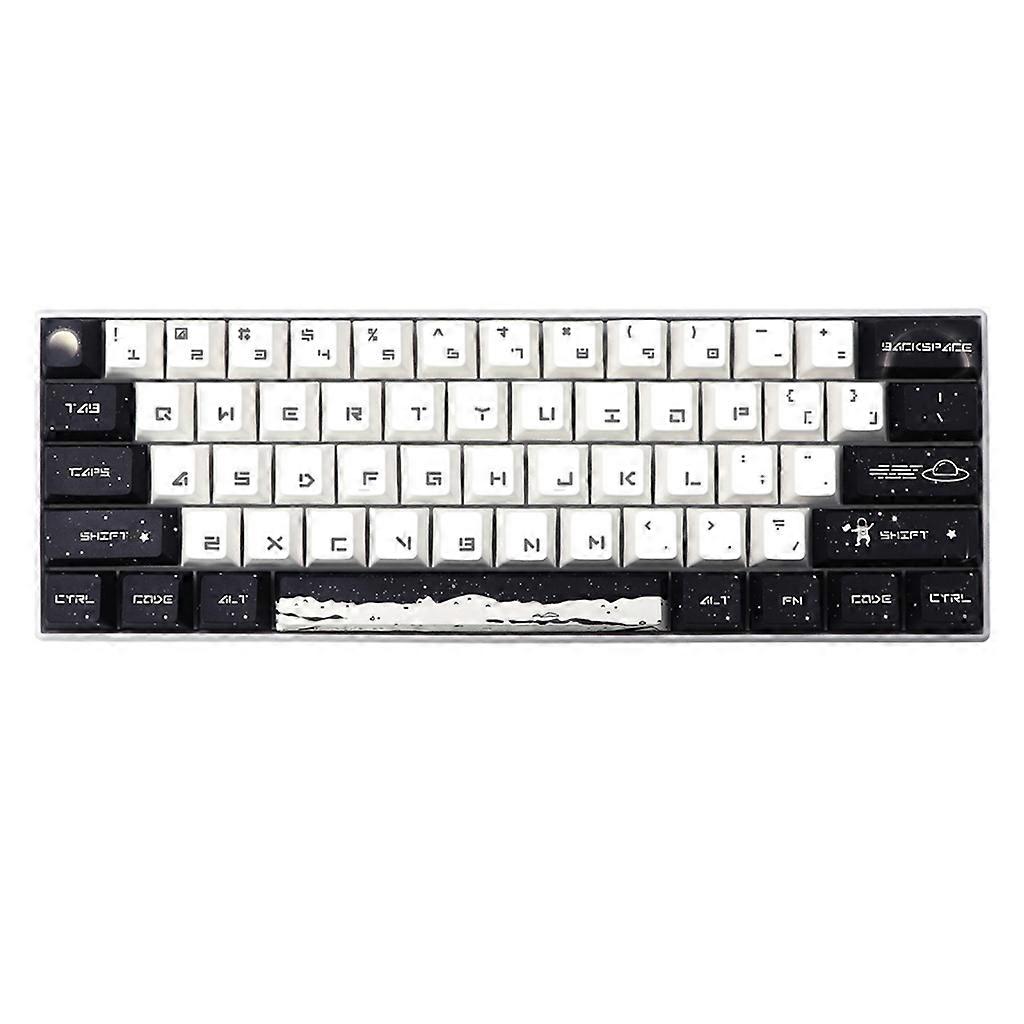 81-Key Keycaps Outer Space Theme for 61/64/68 ANSI/ ISO 60% Layout MX ...
