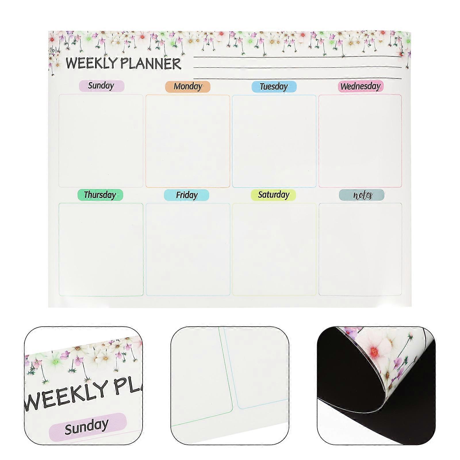 Schedule Board Sticker for Refrigerator Plastic Fridge Recording Board ...
