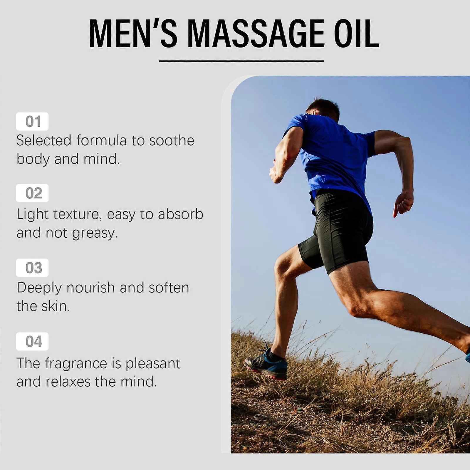 Men's Massage Oil Men's Body Moisturizing Topical Massage Skin Care ...