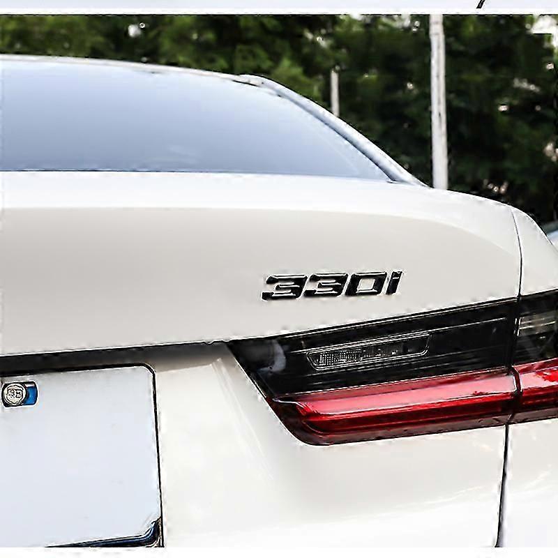 Car 3d Abs Trunk Letters Logo Badge Emblem Decal Sticker For Bmw 3 ...