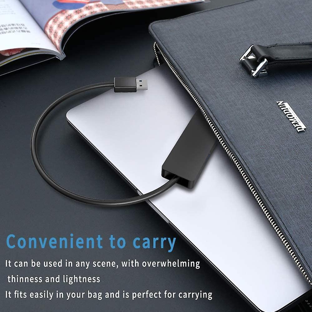 USB Hub, 4 Port USB 3.0 Hub, Ultra Slim Extra Lightweight USB Adapter ...