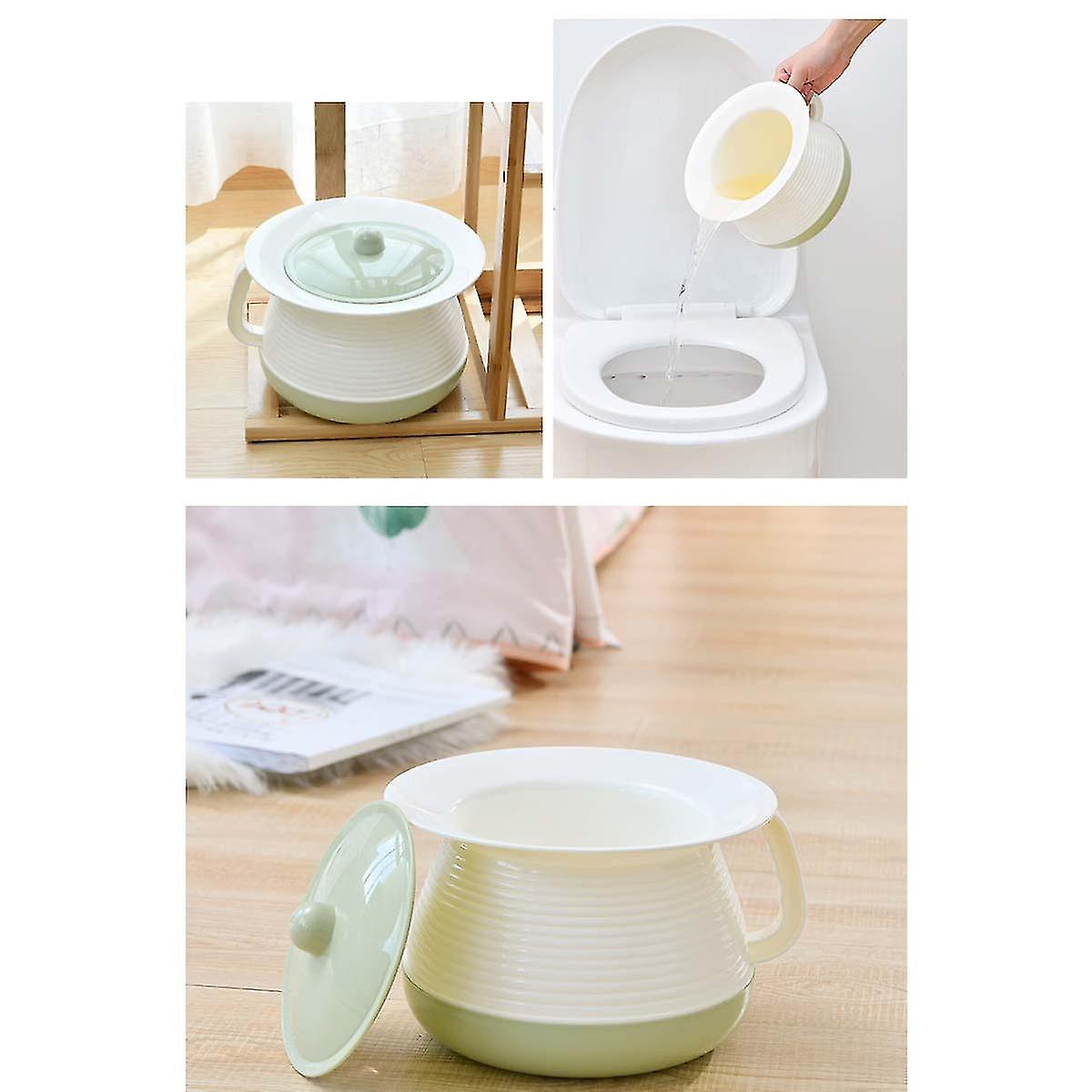 Toilet Urinal Spittoon Chamber Pot Potty Pla- stics Bedpan Urine Bucket ...