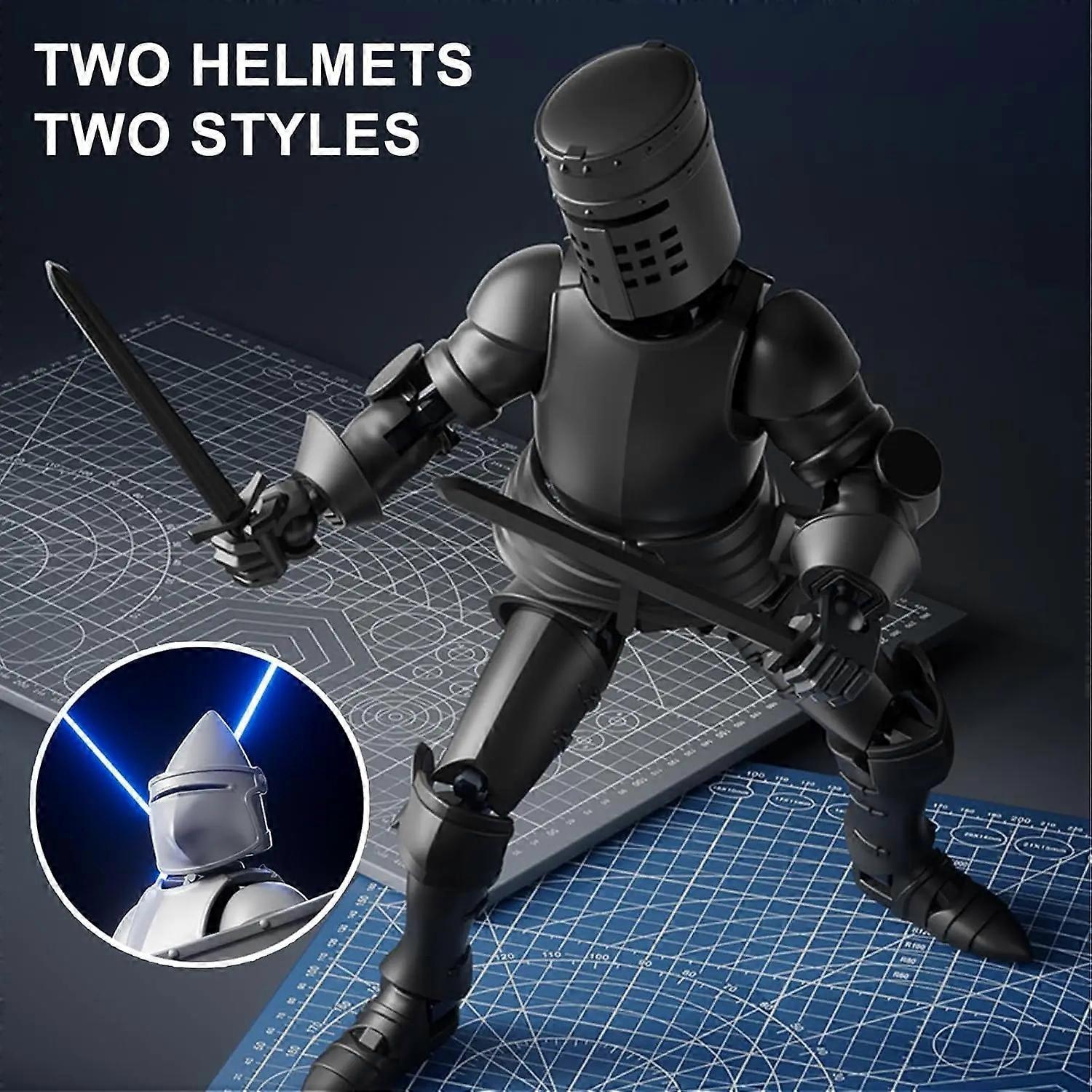 Magnetic Medieval Knight Action Figure Set,T13 Figures DIY Multi ...