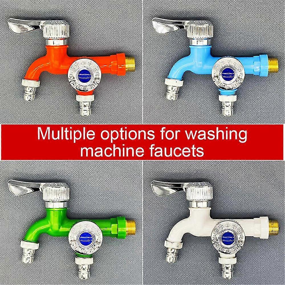 Double Garden Faucet Washing Machine Tap Outdoor Antifreeze Dual ...