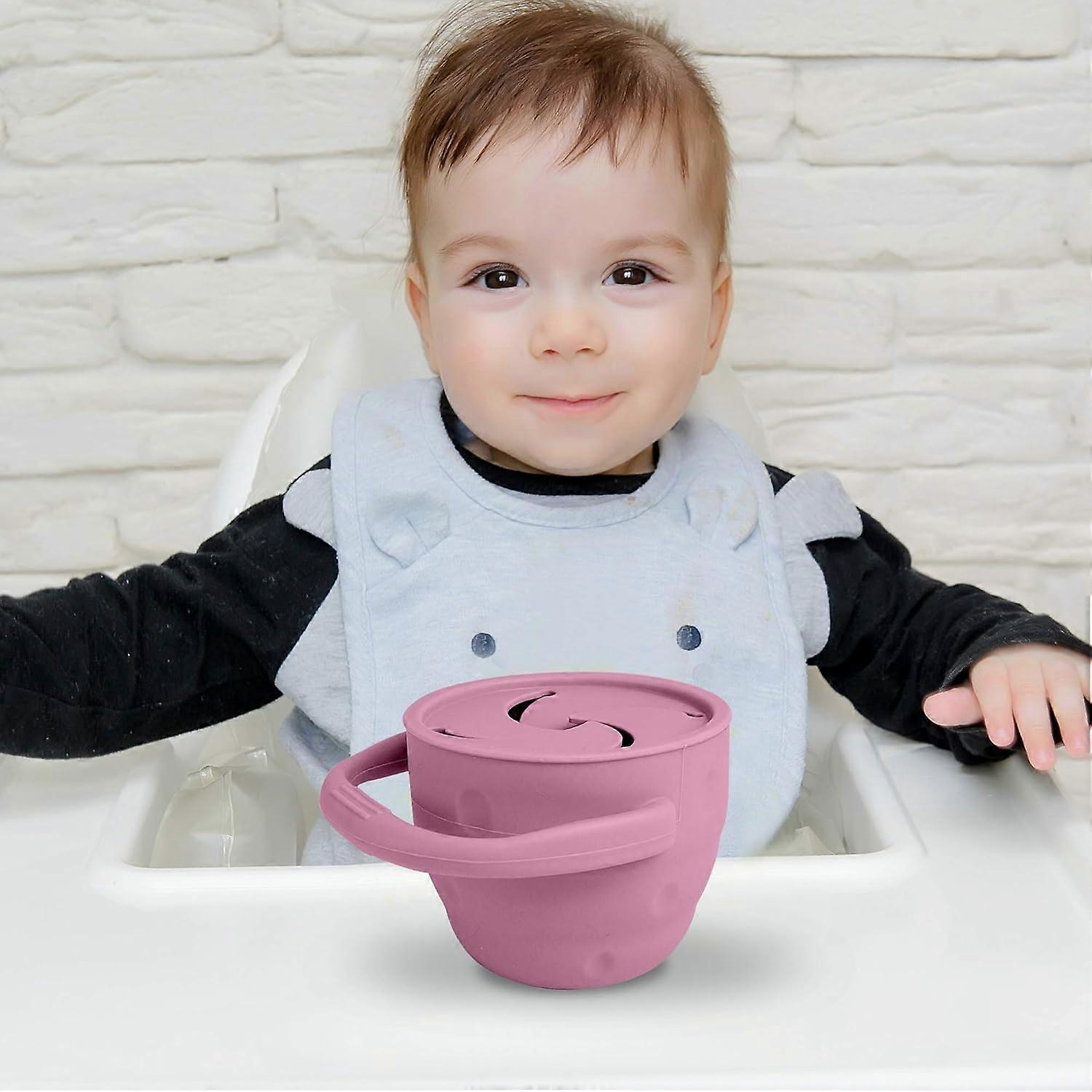 Foldable Snack Cup For Toddlers - Non-Spill Snack Container For Babies ...