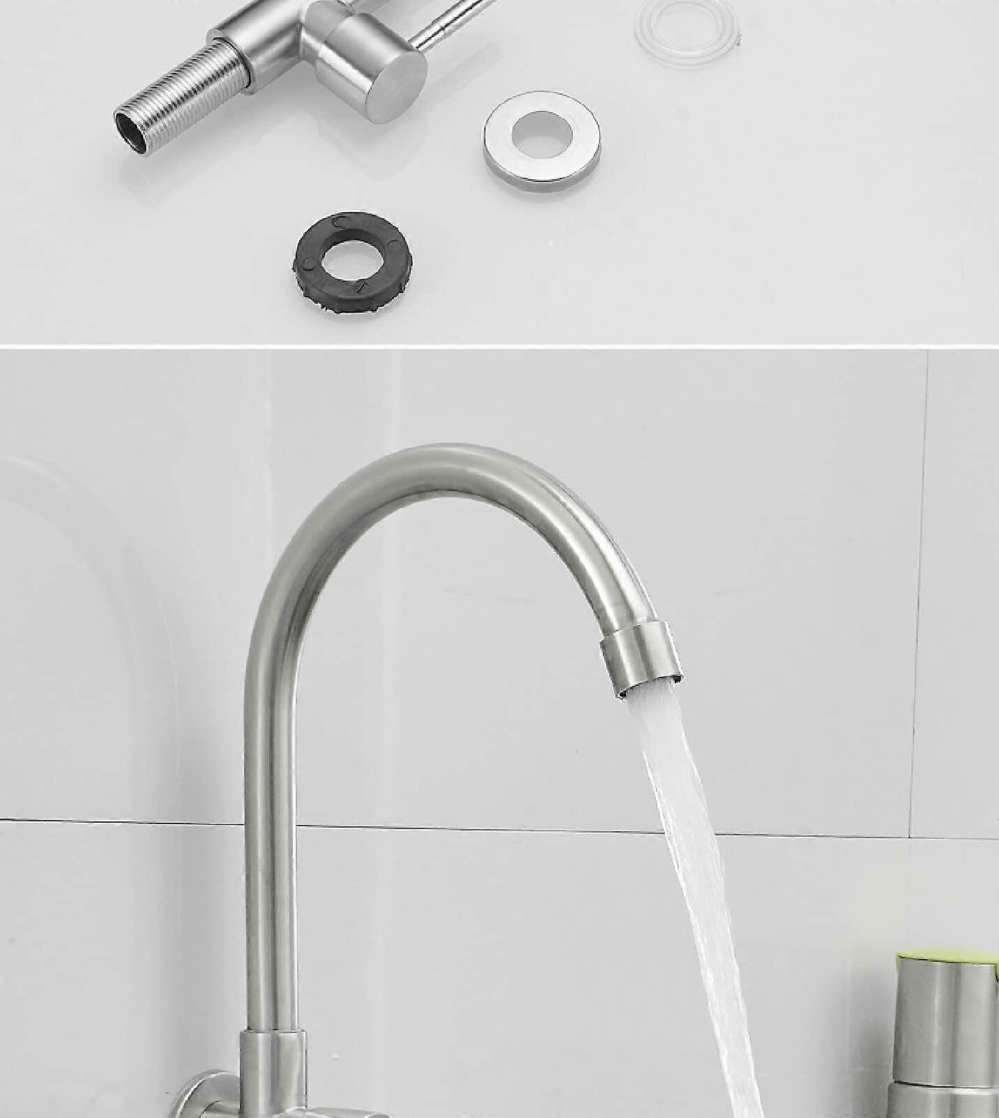 Cold Water Only Tap SUS304 Stainless Steel Faucet for Kitchen Sink ...