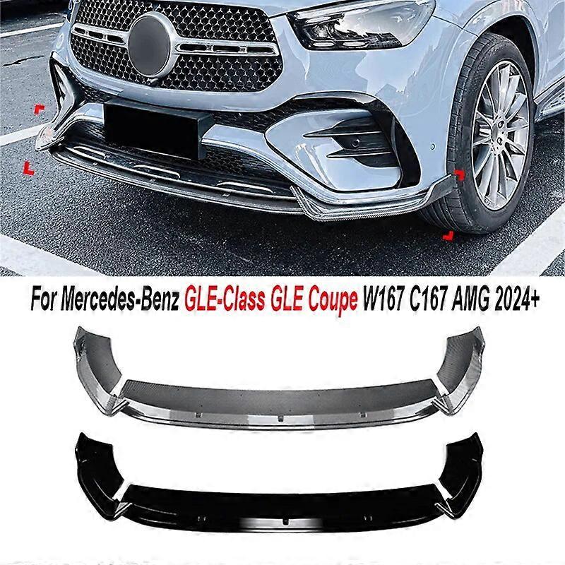For Mercedes-Benz GLE-Class GLE Coupe W167 C167 AMG 2024 Front Bumper Lip Spoiler Diffuser ...