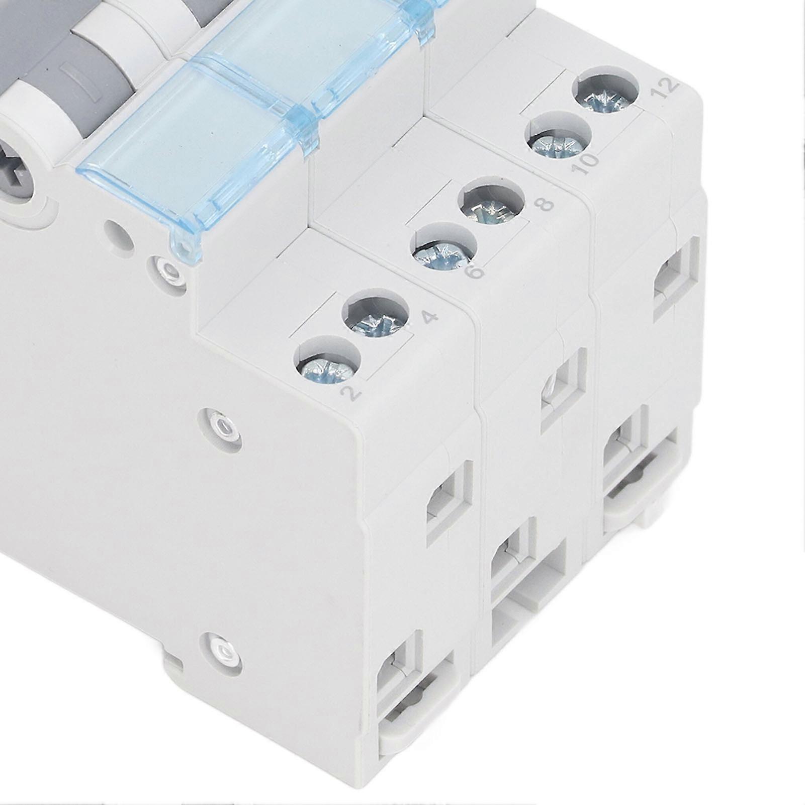 Dual Power Manual Transfer Switch DIN Rail Mount 3P Interlock Circuit ...