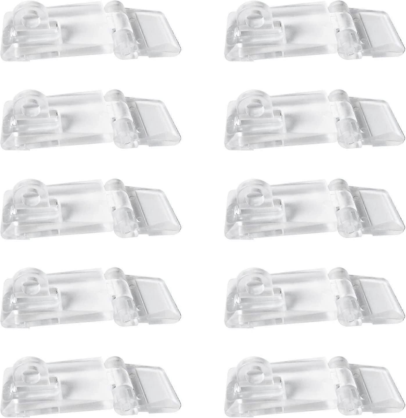 10 Pcs 25 * 55mm Acrylic Hinge Hasp, Mini Transparent Plastic Hinge ...