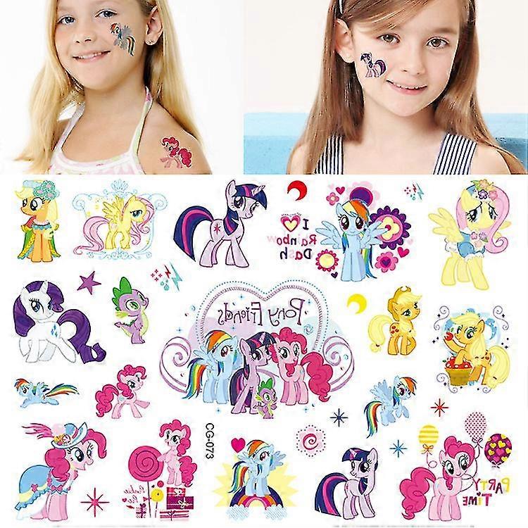 My Little Pony Tattoo Stickers Twilight Sparkle Rarity Applejack Anime ...