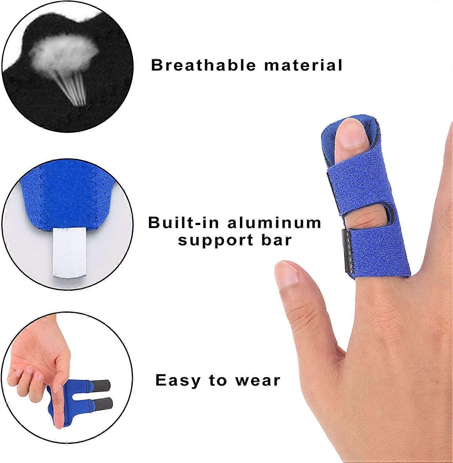 Finger Splint Finger Brace Adjustable Attachment Strap with Integrated ...