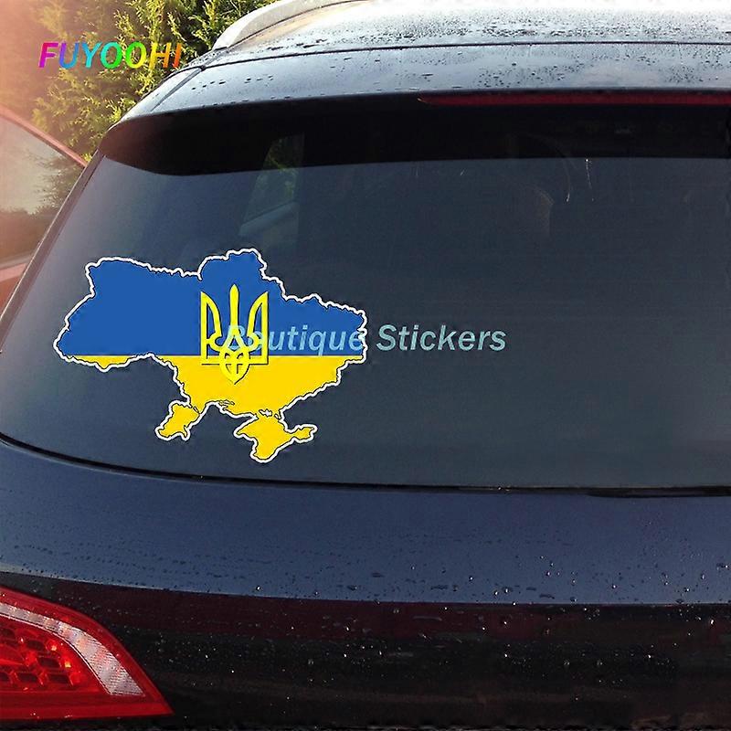 Play Stickers Ukraine Flag Trident Map Ukrainian Vinyl Car Decals on ...
