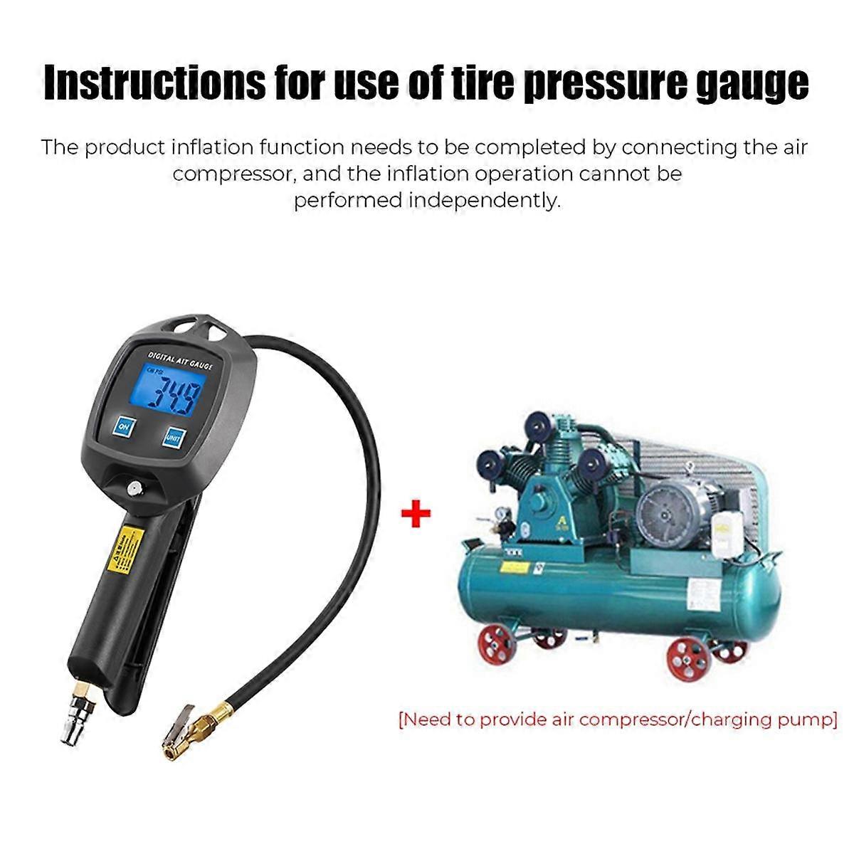 Digital Display Tire Pressure Gauge Auto Accessories High-Precision ...