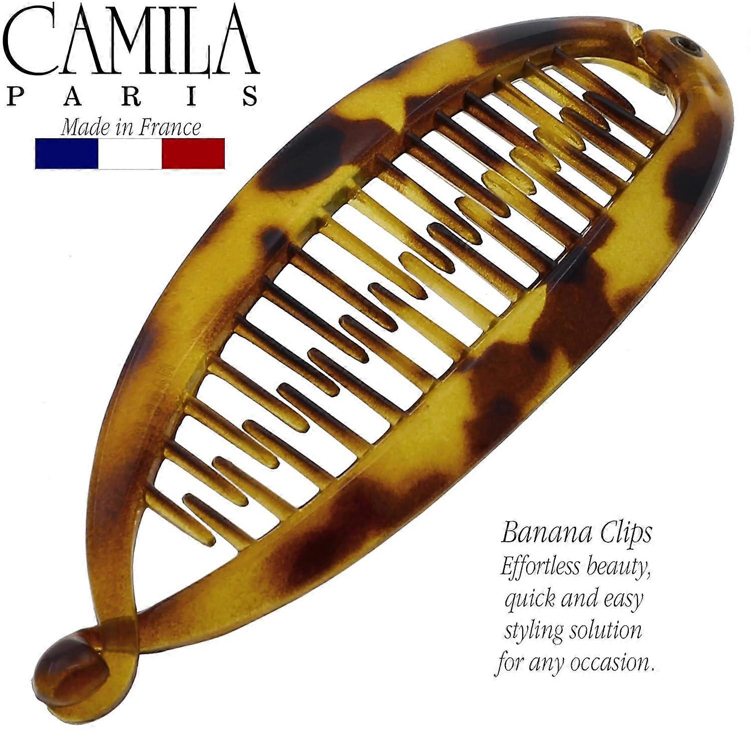 KINZON Camila Paris NV135 French Large Banana Clip Hair Comb, Flexible Banana Clips Hair for ...