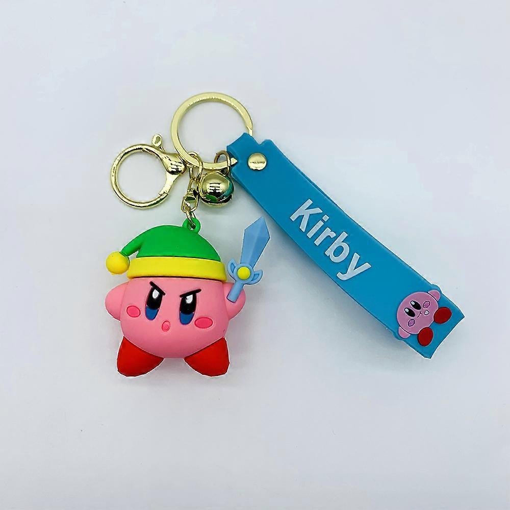 (Set of 5) -Kirby Keychain-Cute Cartoon Keychain-Kirby Keyring-Creative ...