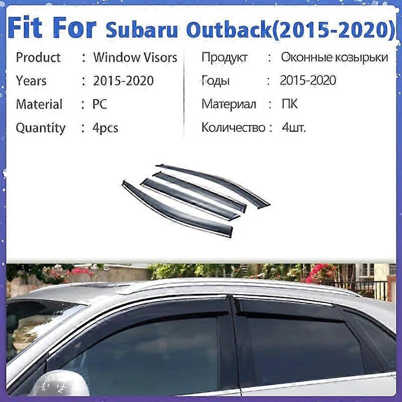 Window Visor Guard for Subaru Outback 2015-2020 Vent Cover Trim Awnings ...