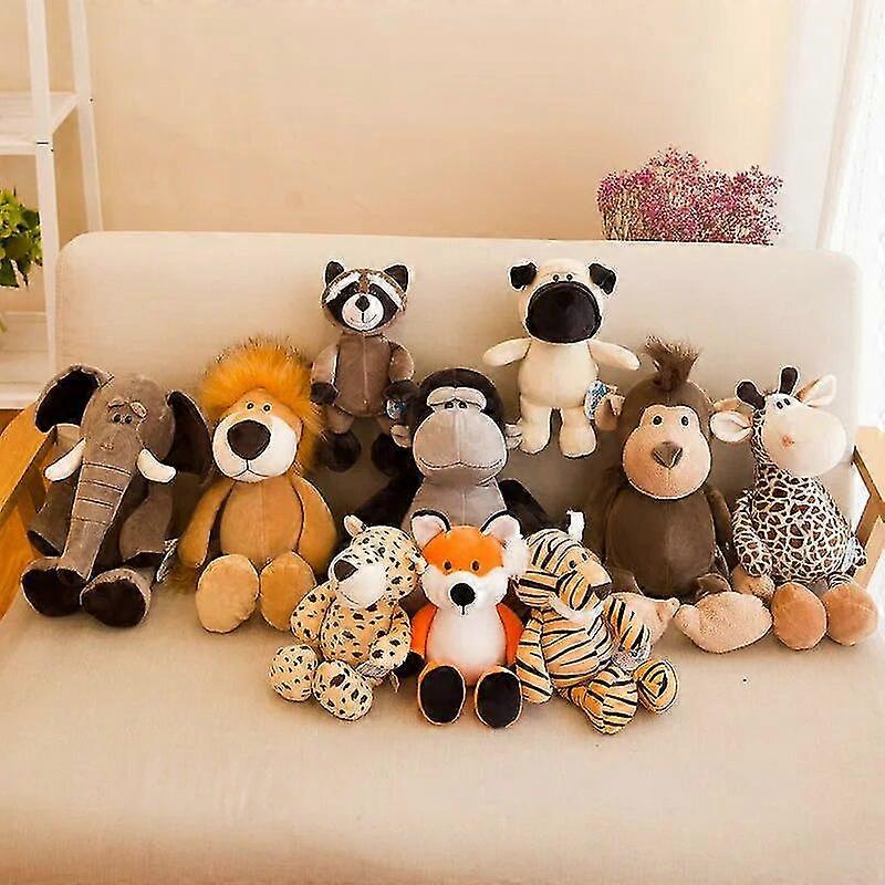 25cm 35cm Super Cute Stuffed Toys for Kids Sleeping Mate Jungle Animals ...