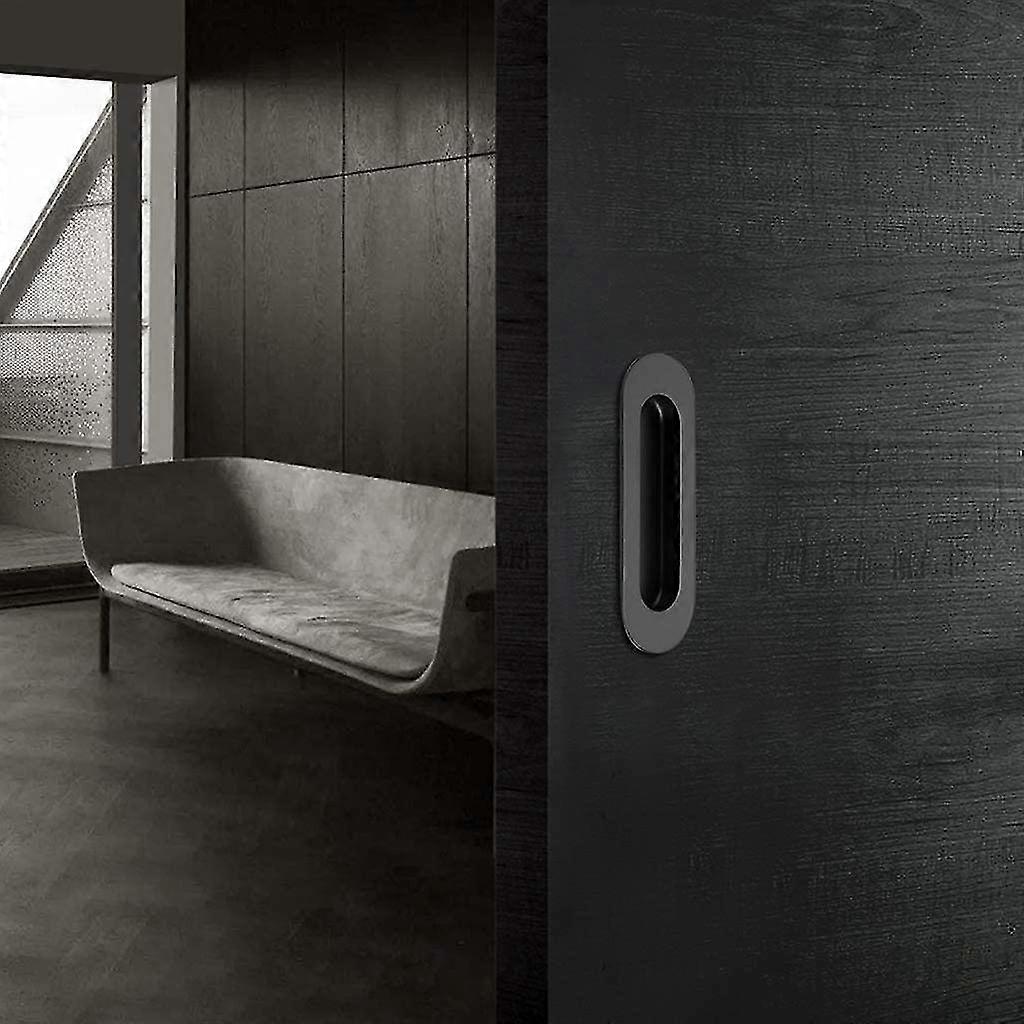 Stainless Steel Sliding Door Flush Handle Oval Recessed Finger Pull ...