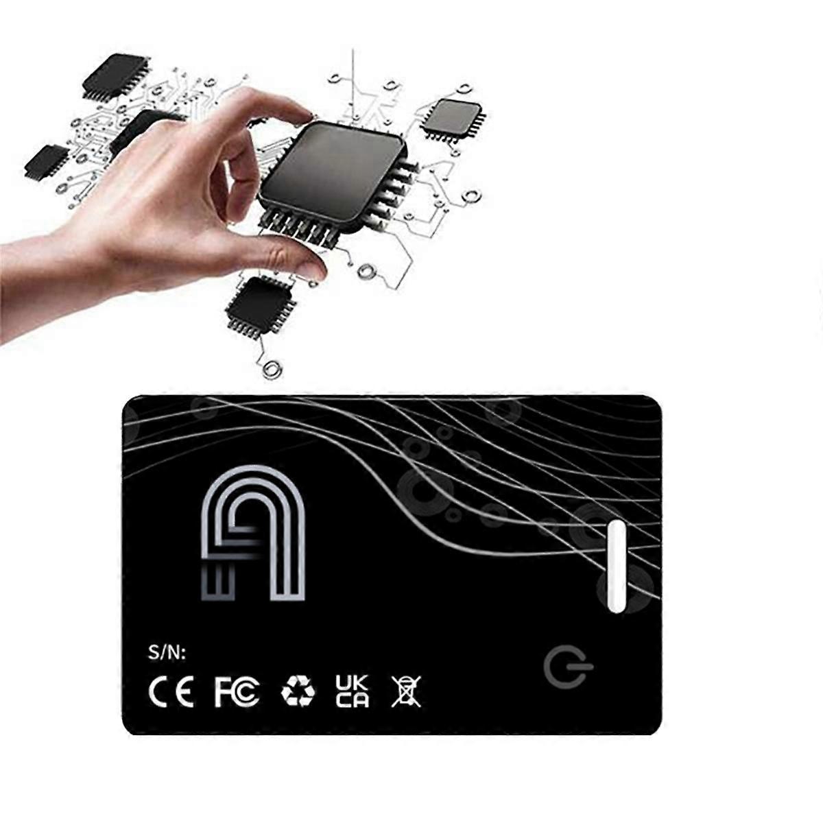 Thin Wallet Card Tracker Wireless Charging GPS Smart Tag for Find My ...