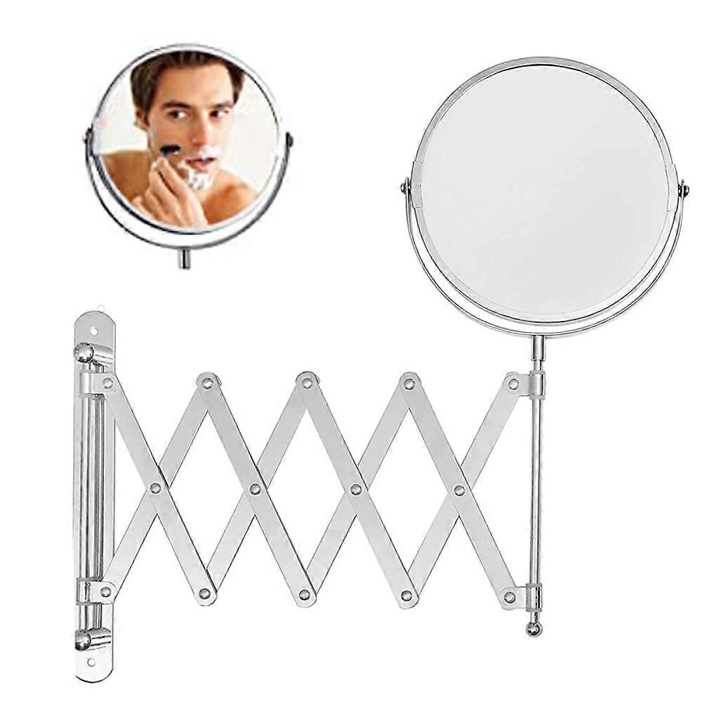 Elegant Magnifying Vanity Mirror, Retractable Bathroom Mirror 360 ...