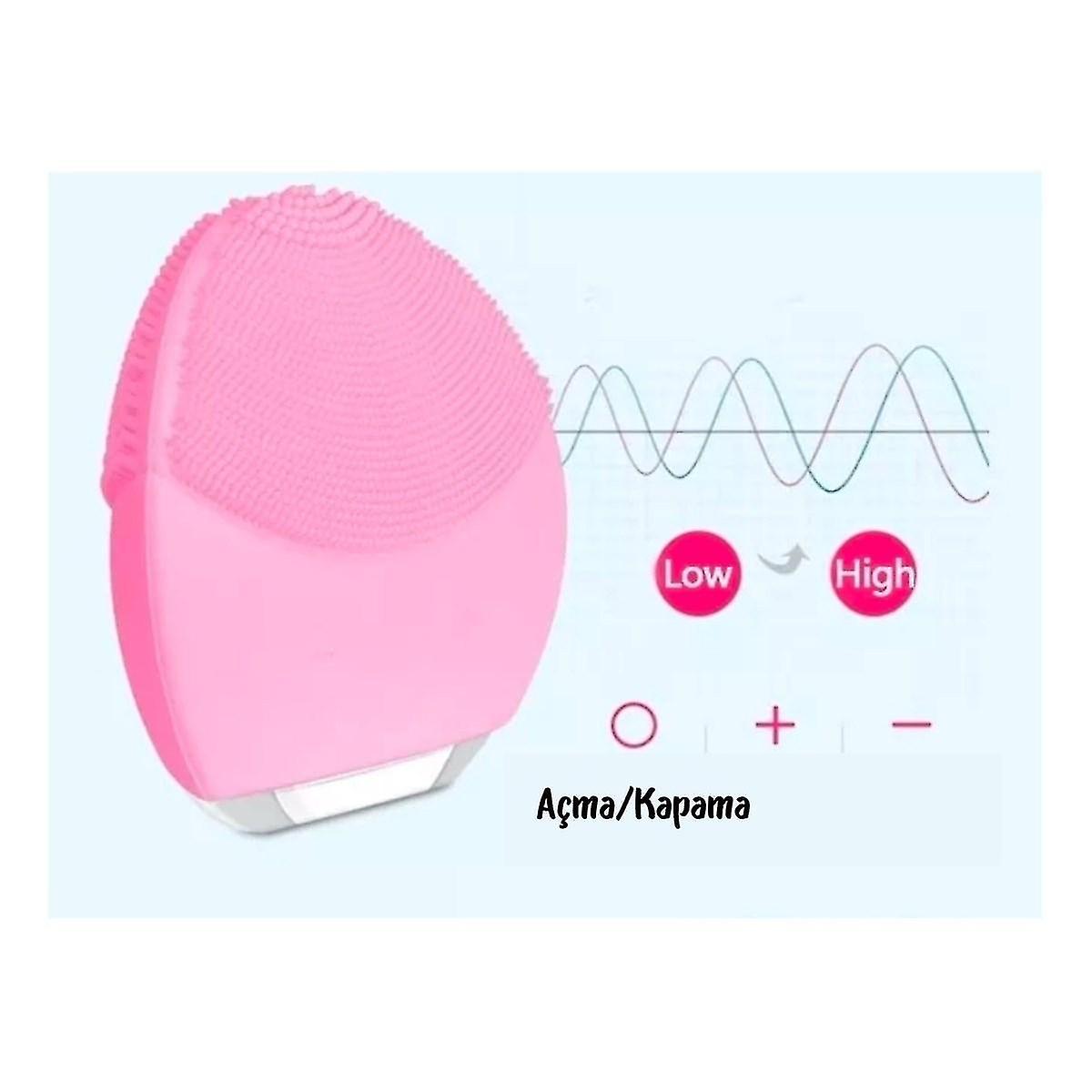 Silicone Facial Cleansing Brush, Waterproof Sonic Face Cleanser ...