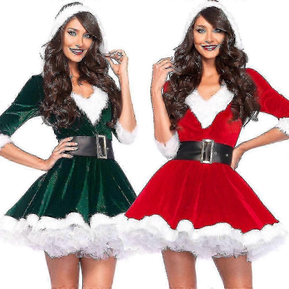 Christmas Performance Costume for Adult Female Holiday Party Dress ...