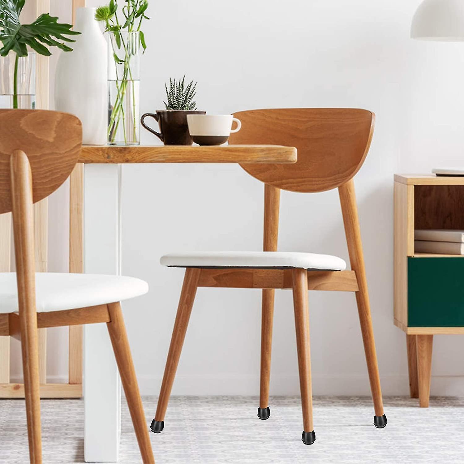 32 Pieces Silicone Chair Feet Caps, Chair Feet Protector With Felt ...