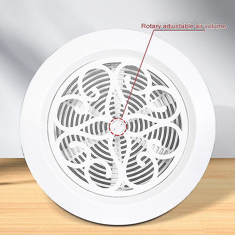 Decorative Air Vent Cover Round Ventilation Grill Outlet With Built-in ...