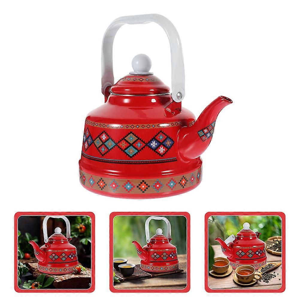 Outdoor Boiling Water Kettle Enamel Kettle for Stovetop Use Build ...