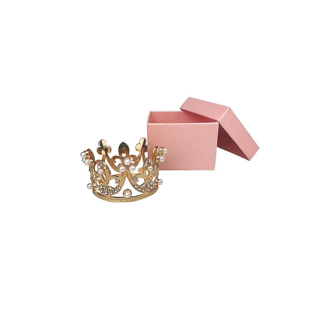Gold Mini Princess Crown Tiara Cake Cupcake Toppers Set For Baby Shower ...