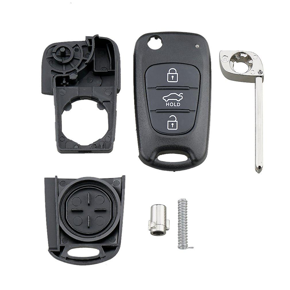 3 Bn Flip Remote Key Fob Case Shell för Kia Rondo Sportage Soul Rio ...