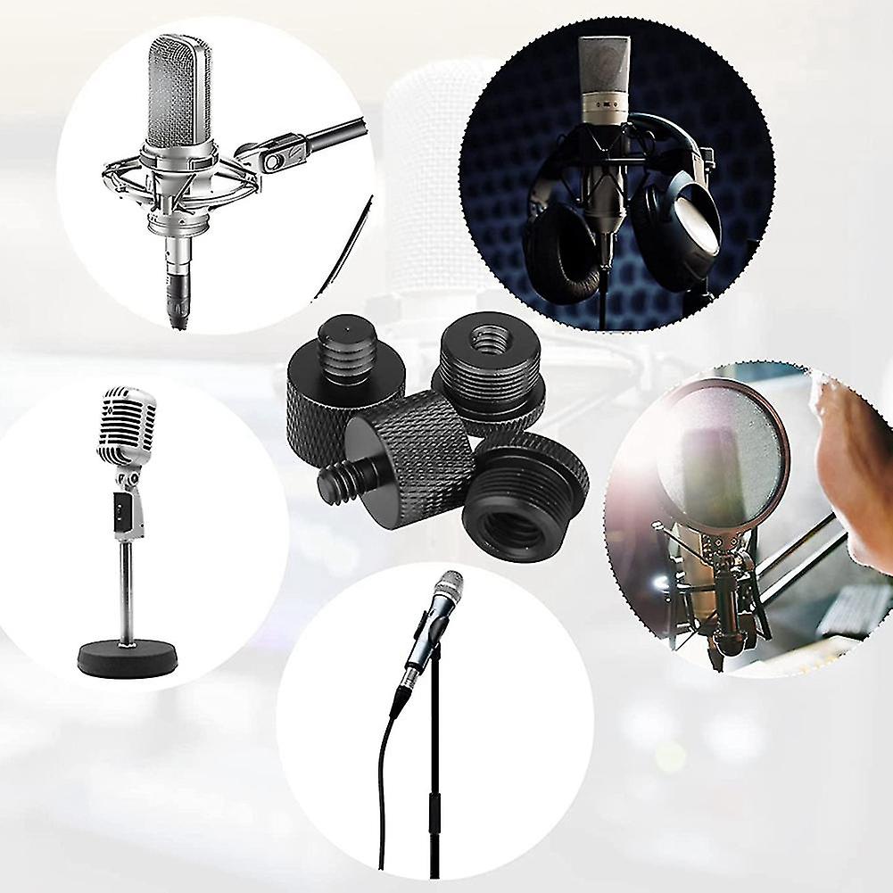Microphone Stand Mic Boom Arm Set,mic Thread Adapters-5/8 Female To 3/8 ...