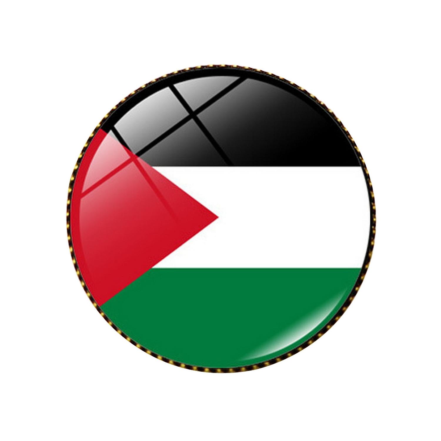 Free Palestine Letter Print Brooch Palestine Country Flag Round Pin ...