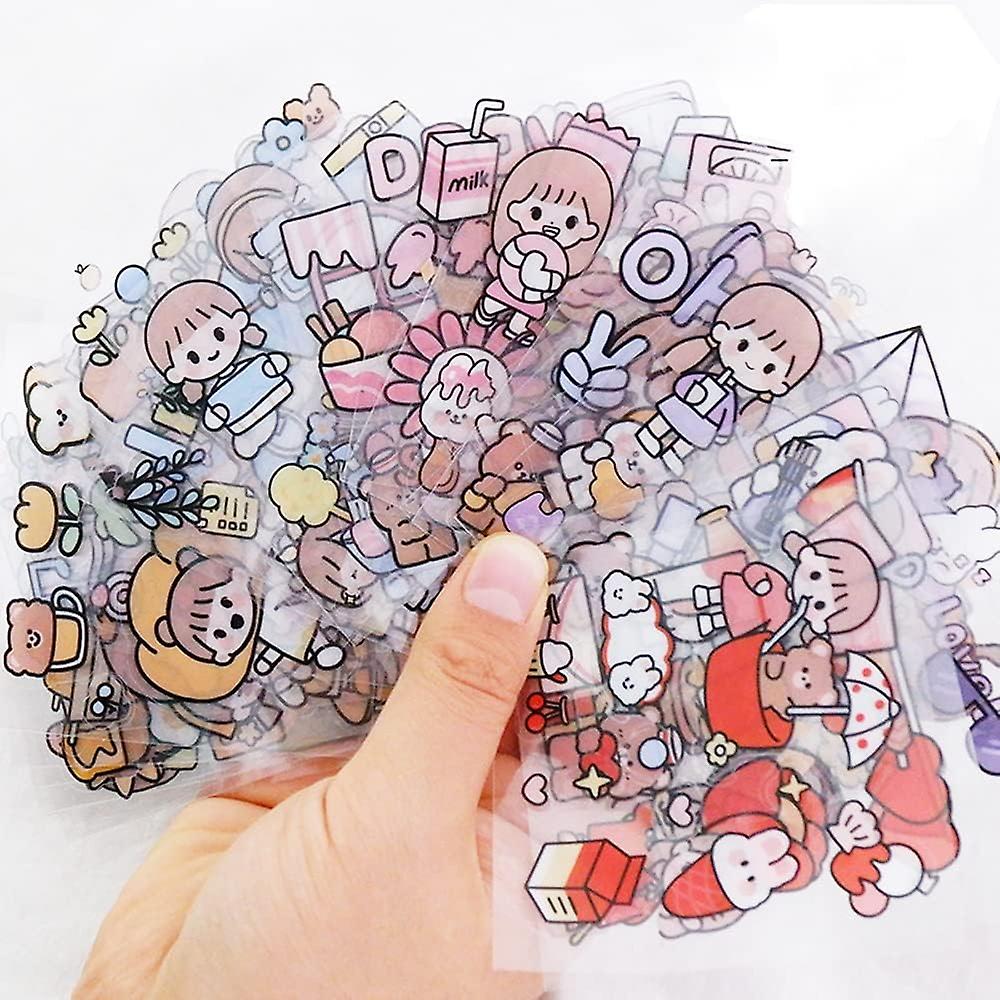 100 Pieces Kawaii Stickers Cute Cartoon Stickers Kawaii Stickers ...