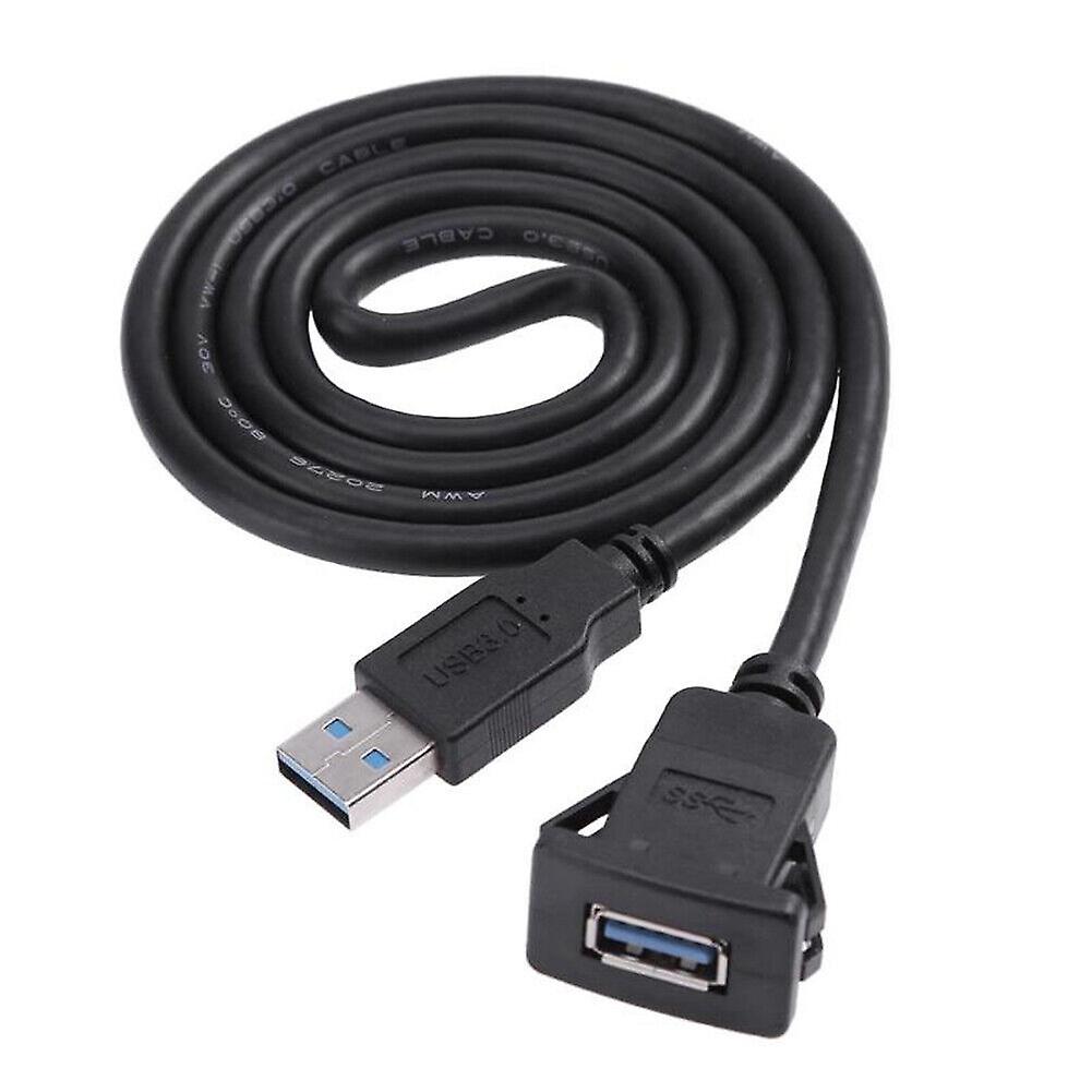 USB 3.0 Built-in Female Cable Adapter Extension f Car Car PC Boat ...