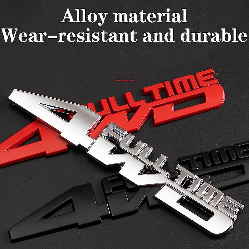 4wd Full Time Metal Car Emblem Badge Decals Stickers For Toyota Prius ...