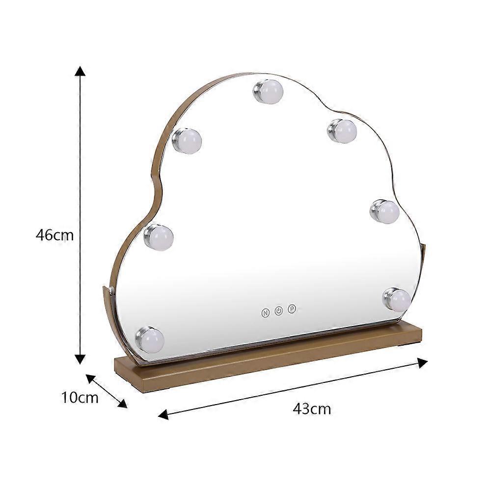 Irregular Hollywood Vanity Mirror with Lights Iron Frame LED Makeup ...