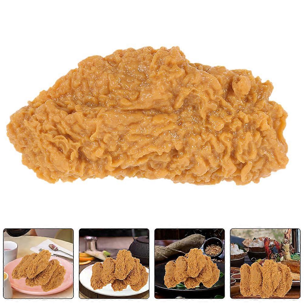3pcs Fake Food Model Simulated Fried Chicken Wings Realistic Small ...