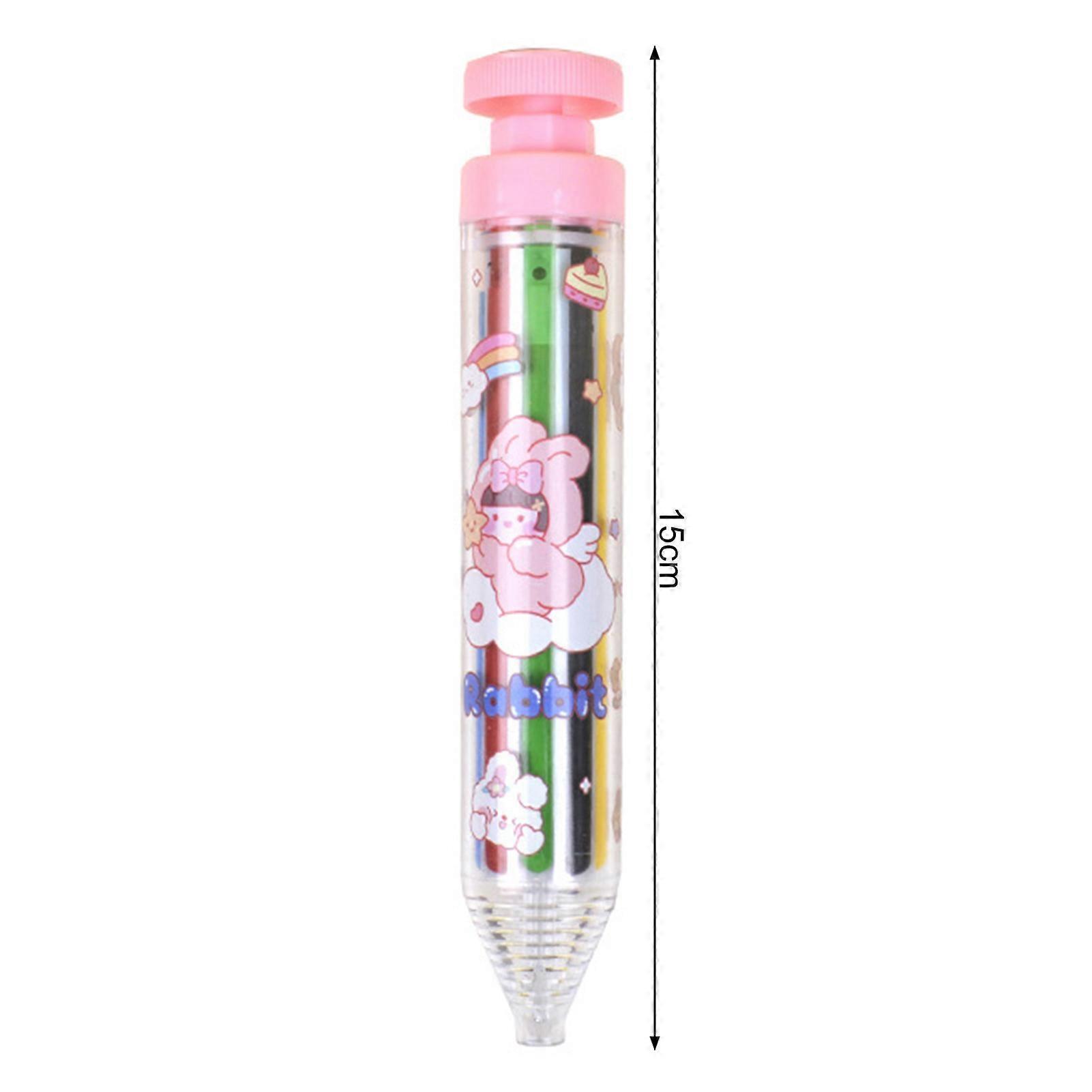 Drawing Pen 8-in-1 Rotate Multi-color Crayons Non-dirty Hand Coloring ...