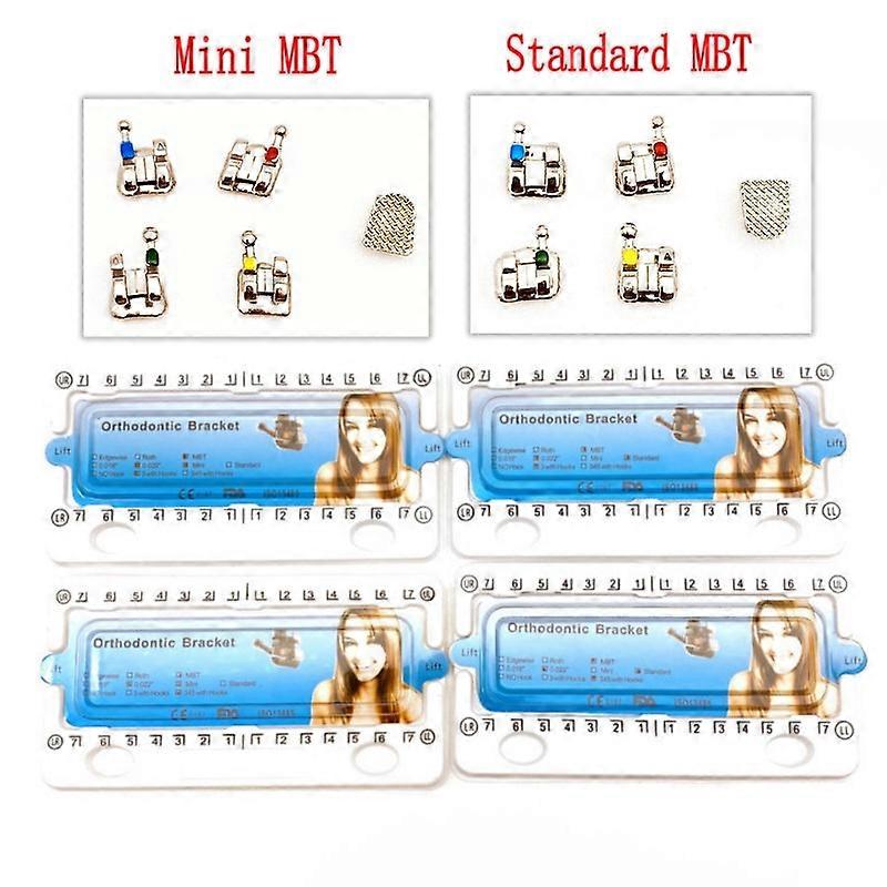 20pcs/pack Dental Orthodontic Metal Bracket Braces Dental Mini/Standard ...
